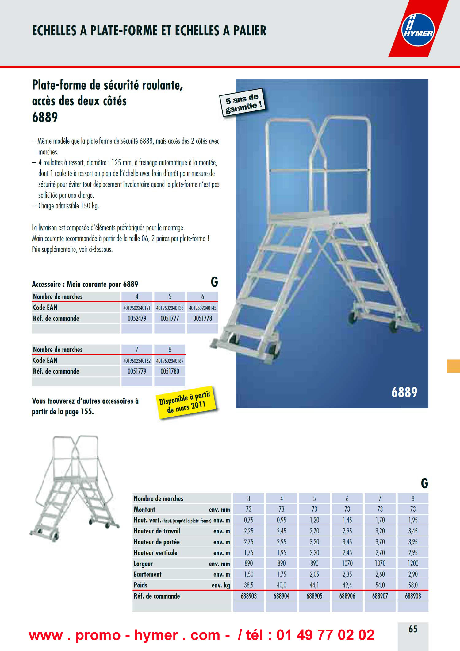 les Plates-formes roulantes de securité ref : 6882 et 6883, tous ...